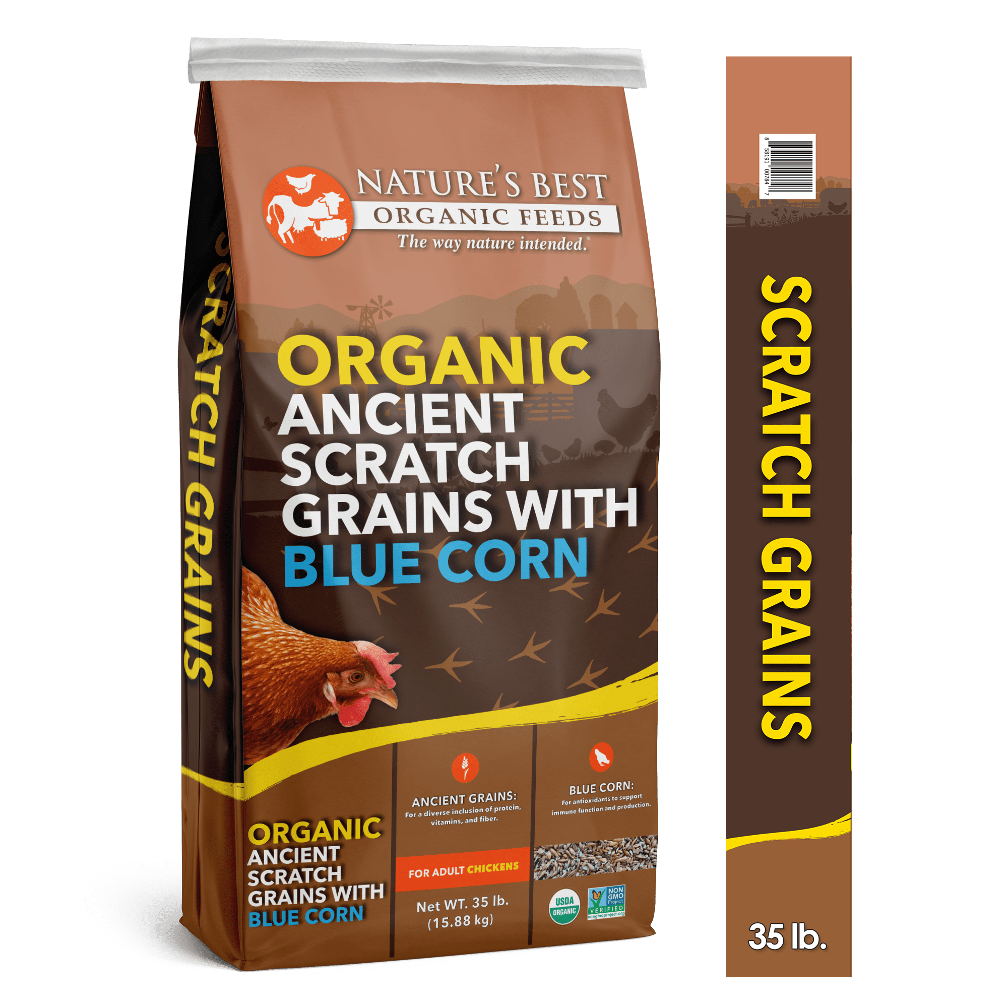 Shop Organic Scratch Grains for Natural Poultry Feeding